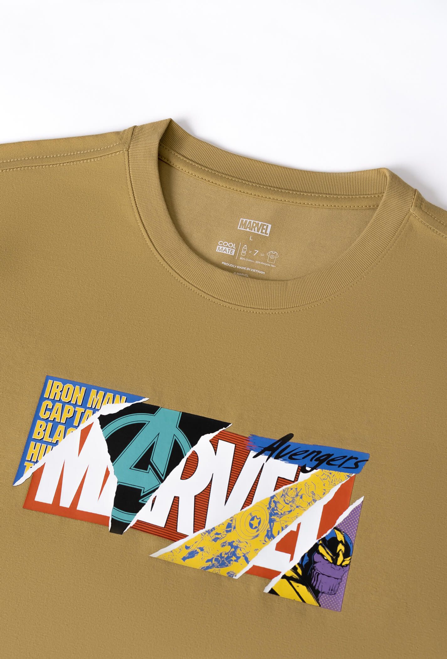 Áo thun nam ngắn tay MARVEL Craft Logo Graphic Thời Trang - Coolmate